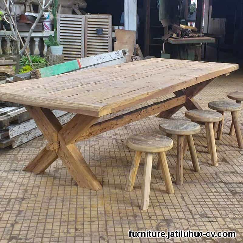 Reclaimed Teak Dining Table Furniture